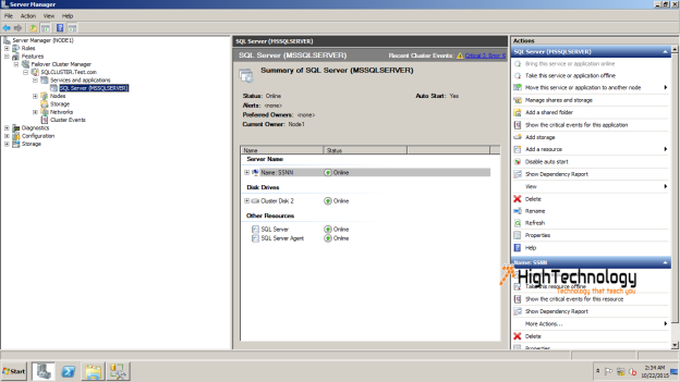 Manual Failover Cluster Manual Failover Cluster
