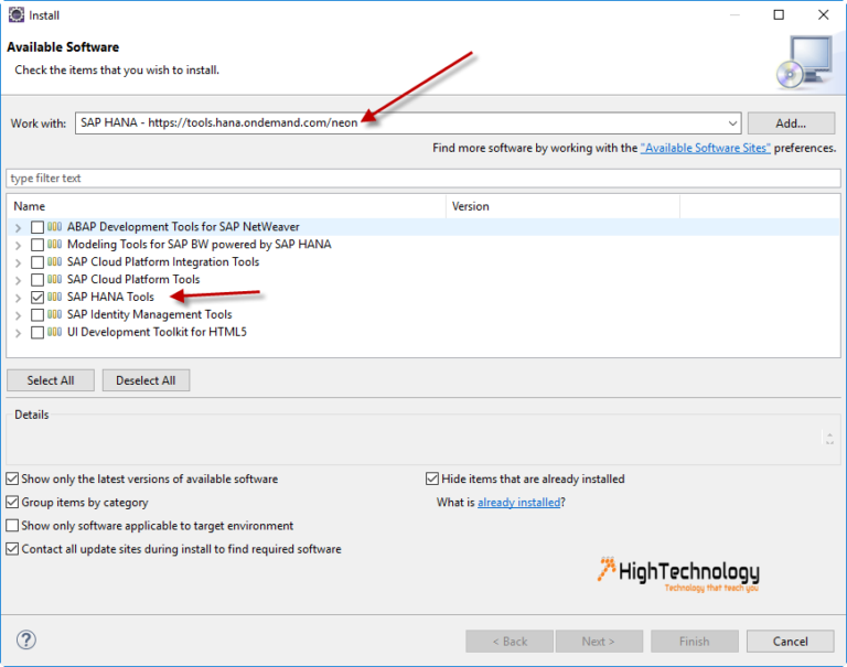 How to Install SAP HANA Studio - HighTechnology