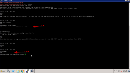 Start SAP HANA Database | Stop SAP HANA Database